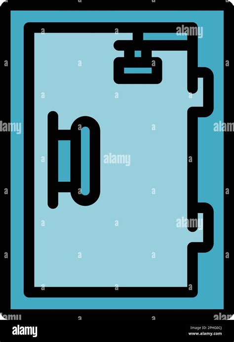 Human Evacuation Door Icon Outline Human Evacuation Door Vector Icon For Web Design Isolated On