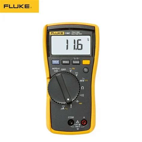 Fluke 116c Digital Multimeter Measures Ac Dc Voltage To 600v And Ac Dc Current To 10a Measures