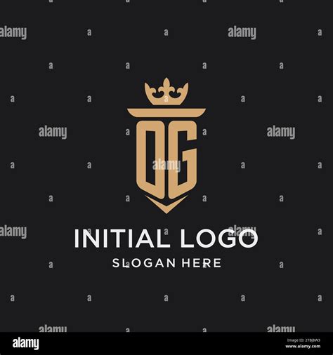 Og Monogram With Medieval Style Luxury And Elegant Initial Logo Design