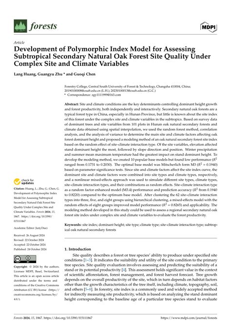 Pdf Development Of Polymorphic Index Model For Assessing Subtropical