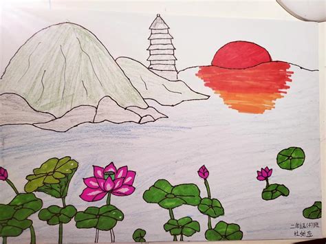 二年级简笔画 二年级简笔画大全图片带颜色的画 苗苗知道