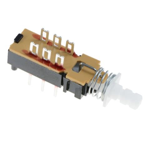 DPDT Changeover Push Button Latching Switch
