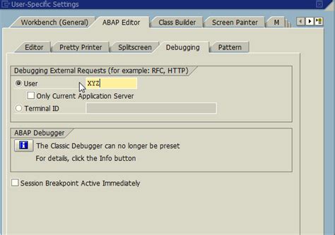 Abap In Eclipse External Debugger Setting Sap Community