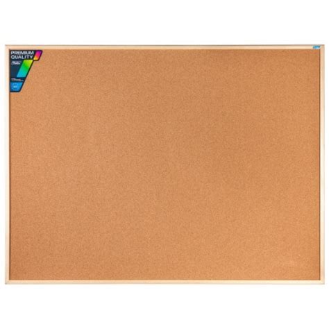 Пробковая доска Hatber 90x120 см, кнопки в комплекте, деревянная рама ...