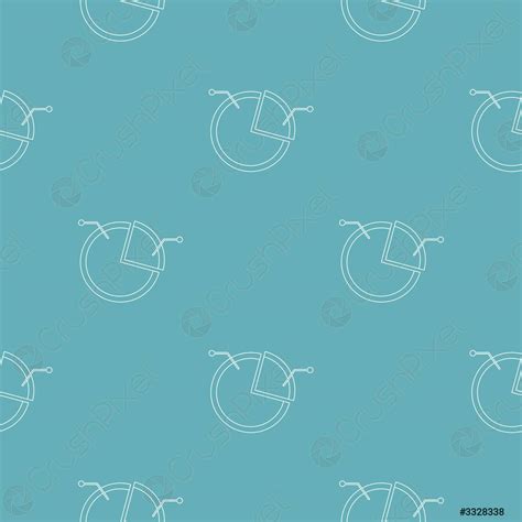 Pie Chart Pattern Vector Seamless Stock Vector 3328338 Crushpixel