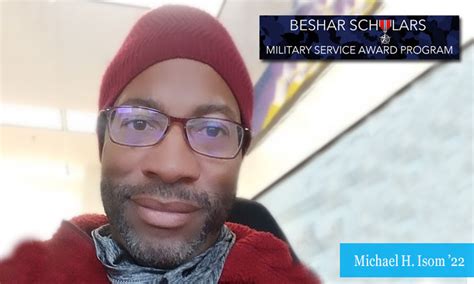 Beshar Scholars Military Service Award Retired U S Army Major Michael