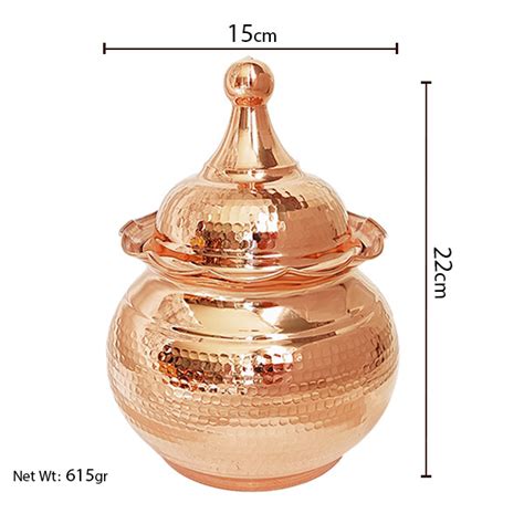 آجیل خوری مسی عمده بدون پایه کد Zh2832 صبا مس