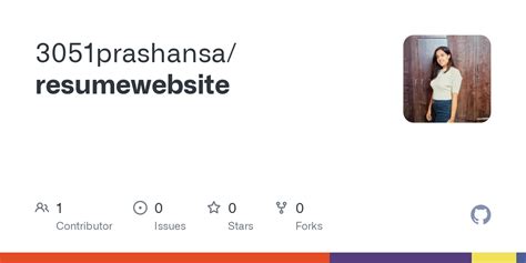 GitHub Prashansa Resumewebsite GitHub Prashansa Resumewebsite