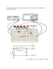 Experiment Pre Lab Quiz Pdf I Certify That This Submission Is My Original Work And Meets
