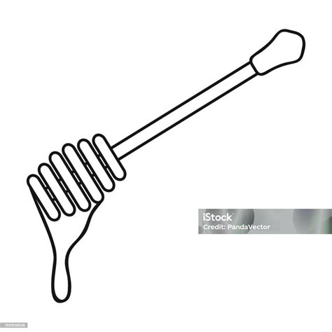 개요 스타일 흰색 배경에 고립 된 꿀 디퍼 아이콘 Apairy 기호 스톡 벡터 Illustratio 웹 0명에 대한 스톡 벡터 아트 및 기타 이미지 Istock