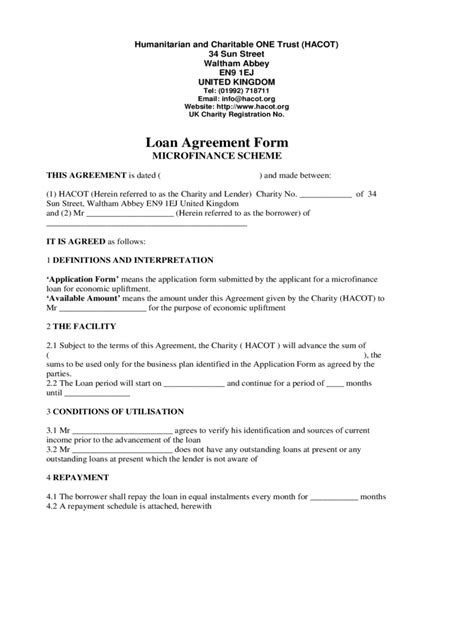 Microfinance Loan Application Form 2 Free Templates In Pdf Word