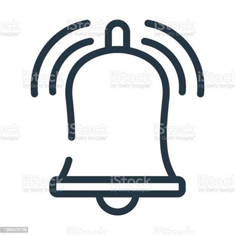 알람 벨 얇은 선 아이콘 궁극적 인 글리피콘 개념 격리 윤곽 기호에서 반지 간단한 선형 아이콘 웹 디자인 및 앱에 대한 벡터 그림 기호 요소입니다 0명에 대한 스톡 벡터