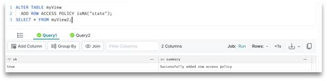 Row Access And Column Masking Policies Dremio Documentation