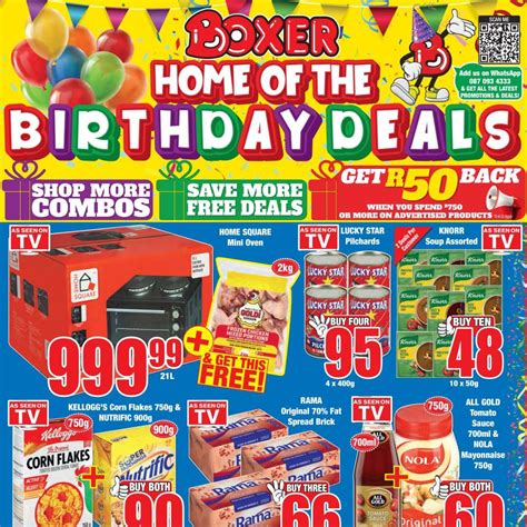 Boxer Specials • Monday 22 Jul To Wednesday 7 Aug 2024