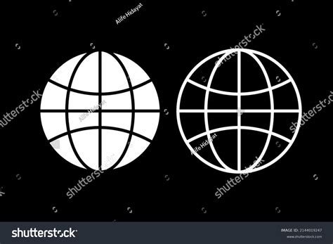 World Globe Icon Clip Art Globe Stock Vector Royalty Free 2144019247