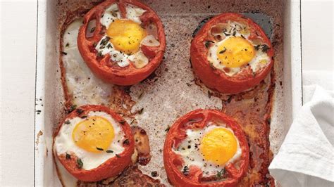Baked Eggs In Whole Roasted Tomatoes Recipe