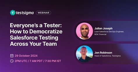 Testsigma On Linkedin Salesforce Ai Teamtesting Webinar Genai
