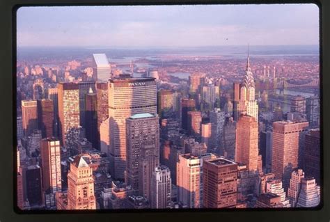 1978 Midtown Manhattan Skyline New York City Ny Vintage 35mm Slide