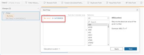 The Embedded Relative Date Filter Today In Flow Editing Window On Tableau Cloud Always Returns