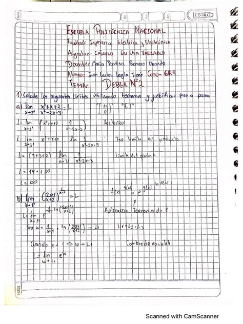 Deber2 Cálculo De Una Variable Compressed Pdf