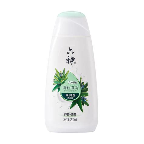 六神清新滋润沐浴露沐浴乳沐浴液浴液200ml瓶花香原液芦荟自然虎窝淘