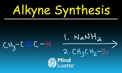 Learn Alkyne Synthesis Reaction Problem Mind Luster
