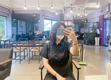 산본 미용실 긴 머리에서 단발펌으로 변신 네이버 블로그