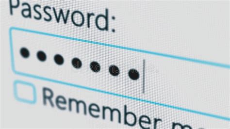 Password Entry Someone Entering Their Password On A Computer Screen