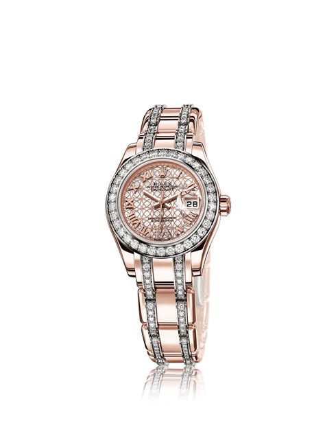 Rolex Lady Datejust Pearlmaster Everose Gold Hell Ref 80285 74945 Br