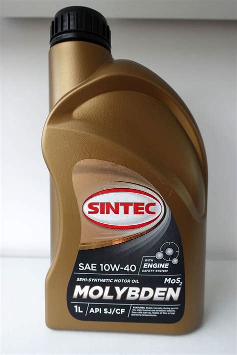 Sintec Molybden 10W-40 API SJ/CF свежее - Лабораторные анализы - Свежие ...