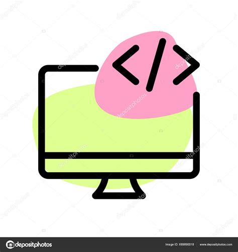 Scripting Programming Executed Desktop Stock Vector By Get4net 689890018
