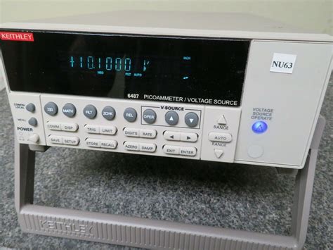 Keithley 6487 Picoammeter Voltage Source Sourcemeter Nu63 Bullseye Calibration