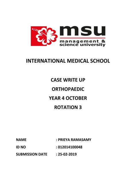Cwu Orthopaedic Pdf Human Leg Knee