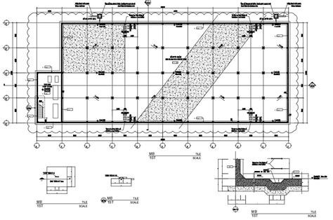 Bottom Tank Plan And Section Details In Autocad 2d Drawing Cad File Dwg File Cadbull