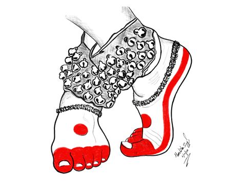 Kathak Illustration Forms Of Indian Classical Dance By Harshita