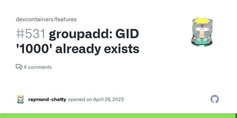 Groupadd Gid Already Exists Issue Devcontainers
