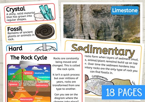Rocks Classroom Science Display Posters And Title Ks2 Year 3 Types Of Rock With Examples