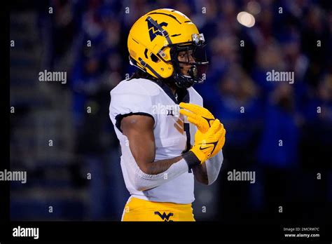 West Virginia Wide Receiver Winston Wright Jr During An Ncaa College