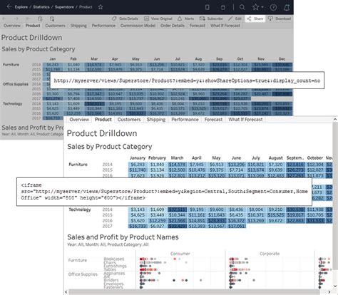 add filters to embed code for views tableau