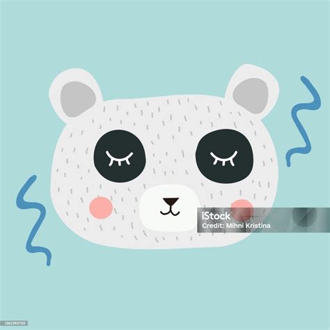 팬더와 벡터 클립 아트 귀여운 팬더 손 포스터 엽서 티셔츠에 대한 벡터 일러스트를 그린 귀여운에 대한 스톡 벡터 아트 및 기타 이미지 Istock