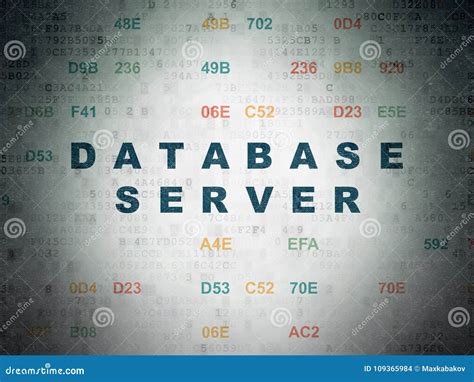Programming Concept Database Server On Digital Data Paper Background