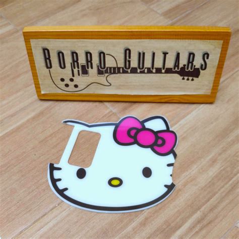 Pickguard Hello Kitty Con Ventana Para Humbucker Borro Guitars