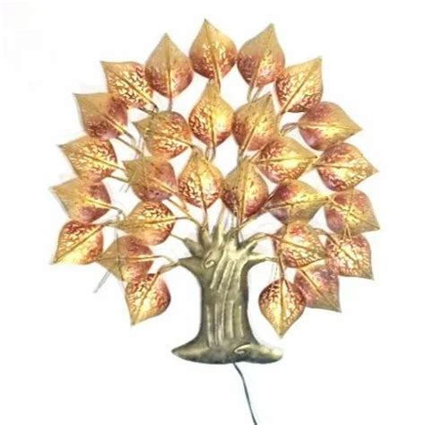 Mild Steel Decorative Small Pipal Tree Wall Art Size 30x2x30 Inch At