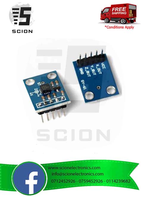 Gy 61 Adxl335 3 Axis Analog Output Accelerometer Module Angular