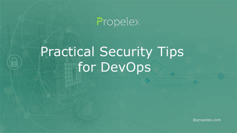 Practical Security Tips For Devops Propelex