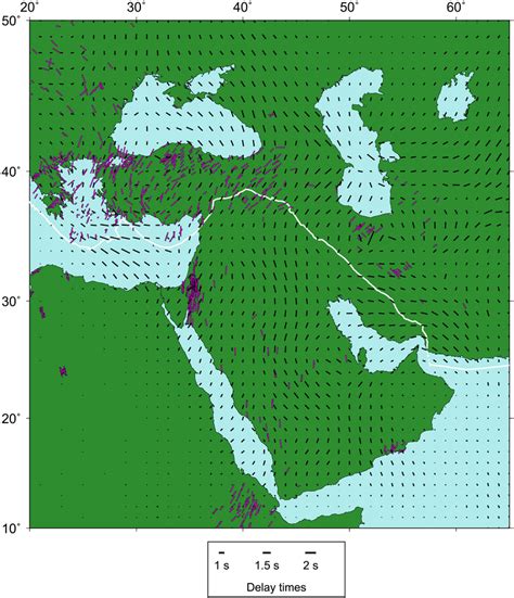 Comparison Of The Synthetic And Observed Sks Splitting Parameters The
