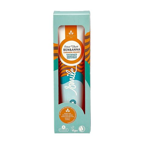 Toothpaste Cinnamon Orange Fluor Tube 75ml Benandanna Blanchiment Doux