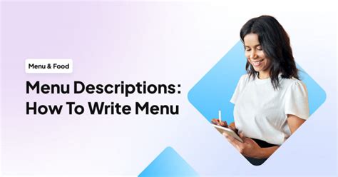Menu Descriptions How To Write A Menu With Examples UpMenu