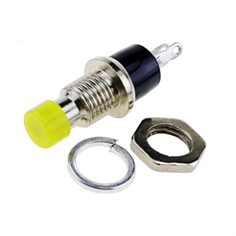 Yellow Push Button Switch PBS 110 Pack Of 5 Phipps Electronics