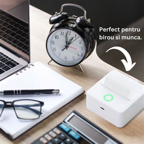 Mini Imprimanta Portabila Bluetooth Aplicatie Pe Telefon Ios Android Termica 5 Role